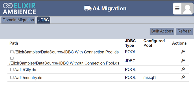A4 Migration JDBC Tab - Ambience 2020+ - Elixir Support Forum