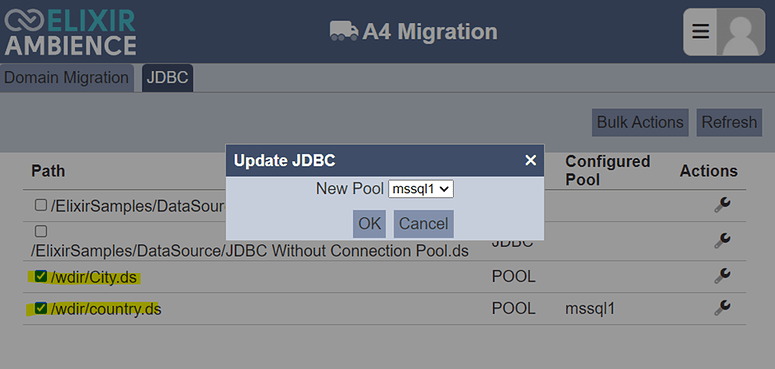 A4 Migration JDBC Tab - Ambience 2020+ - Elixir Support Forum