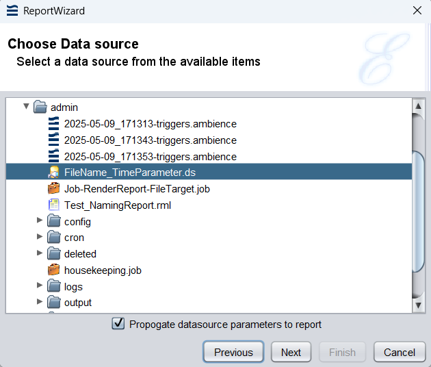 SQL Filtering by Job Run Date Derived from File Name in Ambience Designer 4 - Elixir Ambience 3 ...